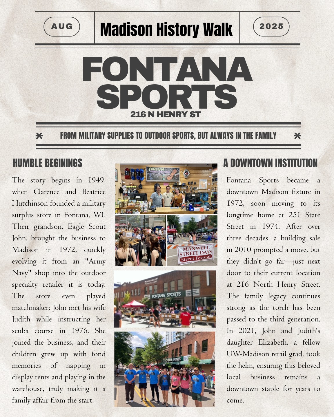 Downtown Historical Walking Tour - Fontana Sports